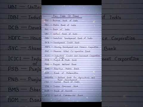 Full form of Banks #study #subscribe #share 🔥🔥🔥