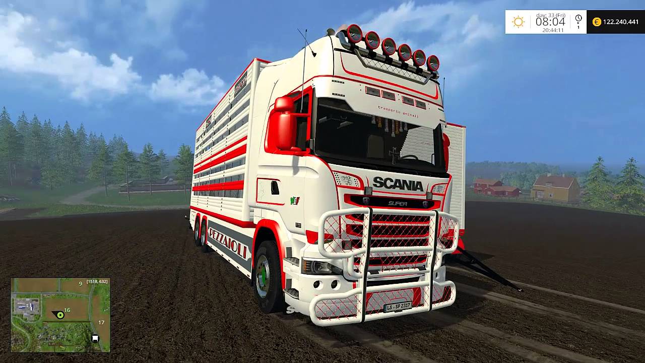 Scania R730 Animal Transports v 1.5 V8 Sound - FS 15