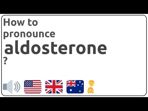 How to pronounce aldosterone in english?