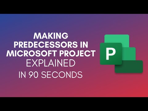How To Make Predecessors In Microsoft Project? (2024)