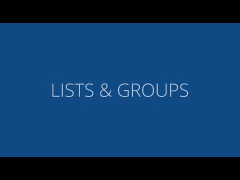 Lasso CRM's List & Group Features