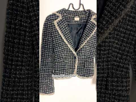 Vintage Uniform Chanel. Love this jacket tweed. #haveitoldyoulatelythatiloveyou #luxury