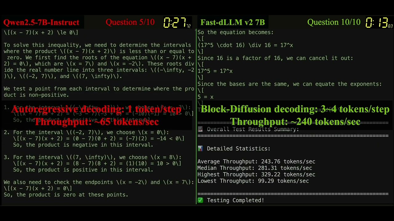 Fast-dLLM v2 demo