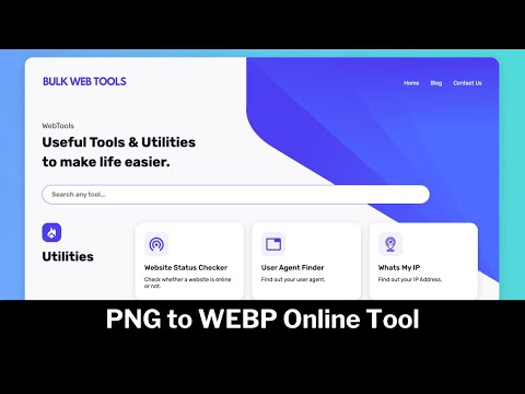 PNG to WEBP Converter Online (Free & Easy) | Online Web Tools | bulkwebtools.io