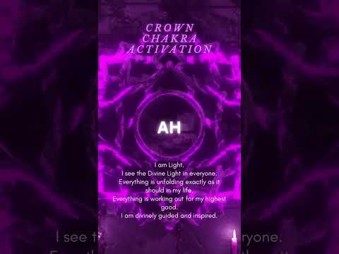 Crown chakra activation #sahasrara #crownchakrahealing #crownchakra #crownchakraactivation #chakras