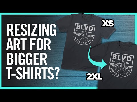 Sizing Designs Across T-Shirt Sizes: Should They Stay The Same or Differ?