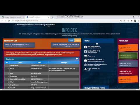 cara cek info gtk terbaru melallui PTK datadik atau SSO dapodik PTK