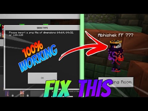How To Fix Custom Skin Problem In Minecraft Pe 1.21+