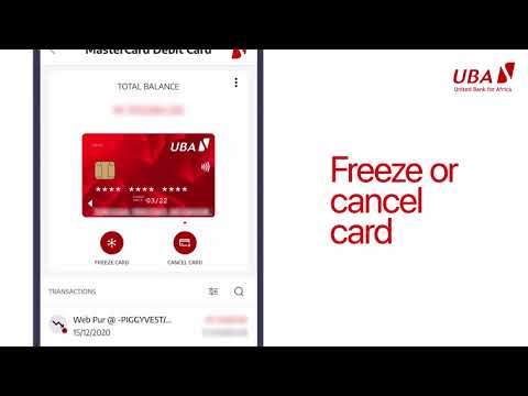 How to have full control on you Bank Card - UBA Mobile App