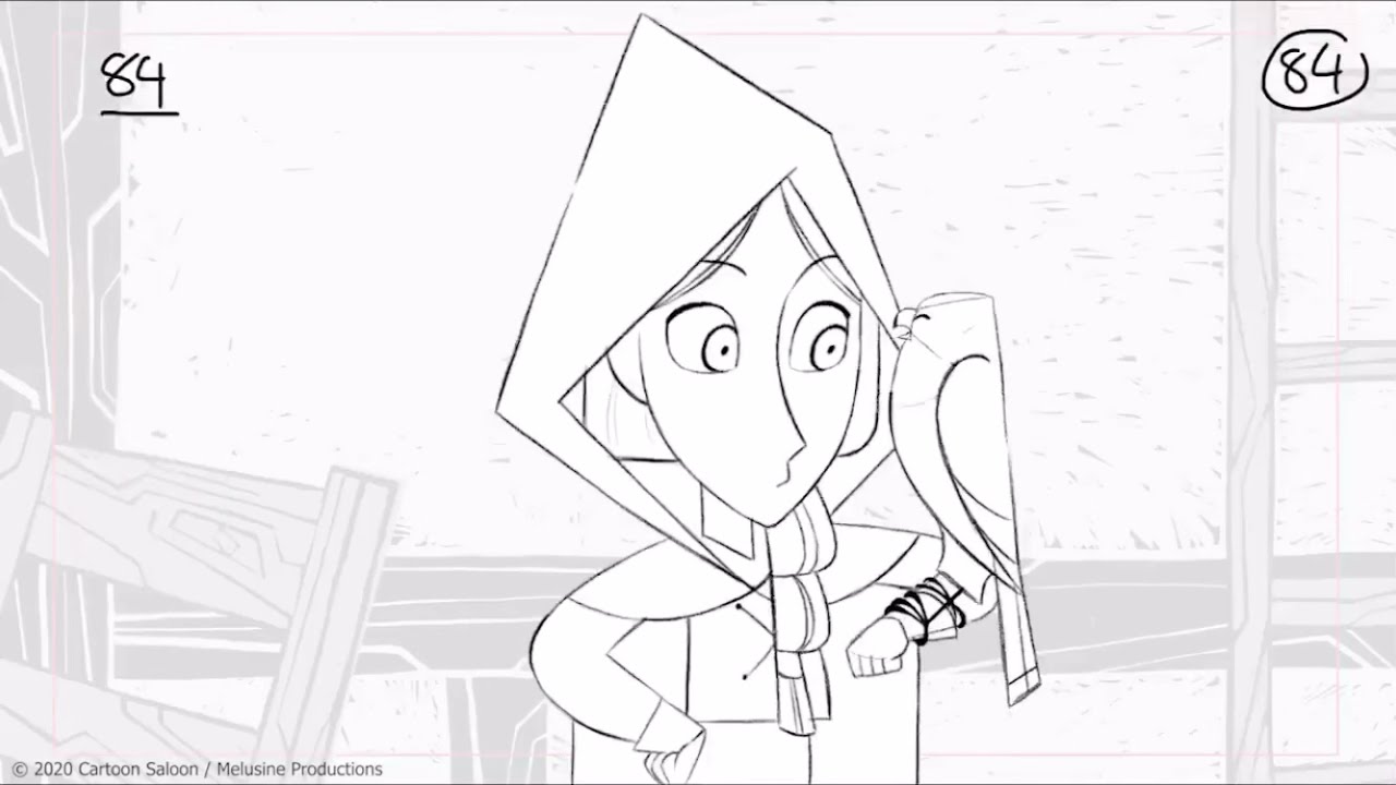 Wolfwalkers pencil test: practice tracking