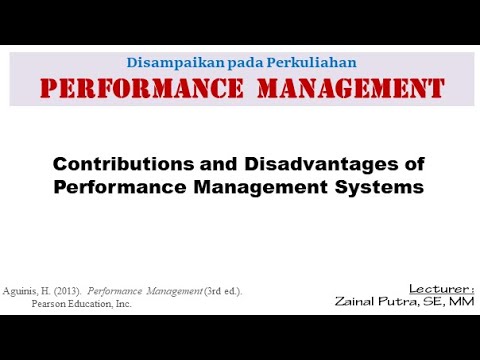 Contributions and Disadvantages of Performance Management Systems |MK ...