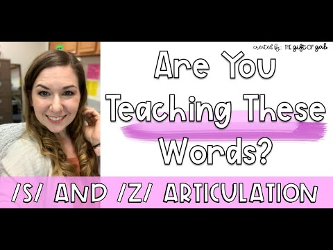 S and Z Speech Activities