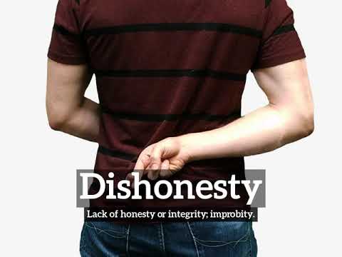 How Does Dishonesty Look? | What is Dishonesty? | How to Say Dishonesty in English?