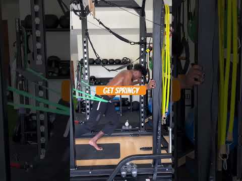 Jalen Green performing ankle spring exercise #nba