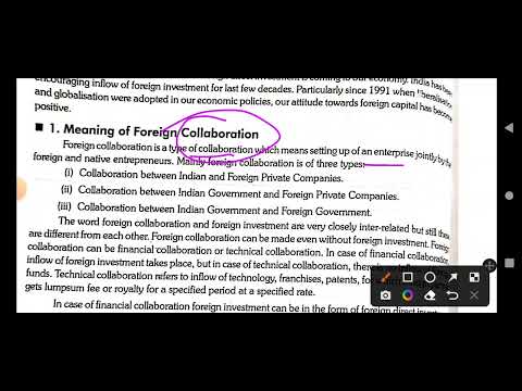 What is foreign collaborations?