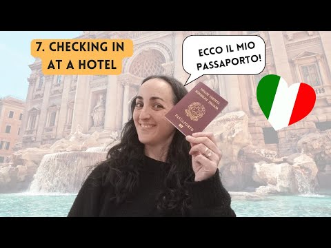 Italian Lesson 7 - Checking in at a hotel + Pronunciation