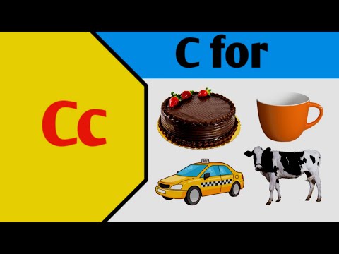 C letter words in English for kindergarten | C words with picture