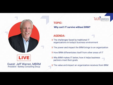 Why canโt IT survive without BRM? | Suresh GP in conversation with Jeff Warren