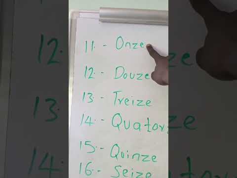 Numbers in French from 11-20