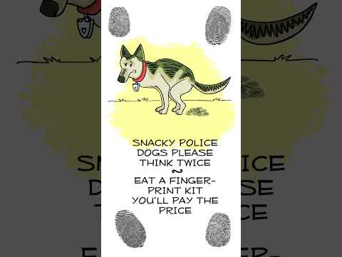 ZOOTOONS 17 #animals #cartoon #animation #jokes #dog #policedog #police #fingerprint #fyp