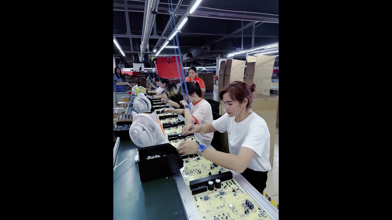 #electronic component #assembly line. #process #workers