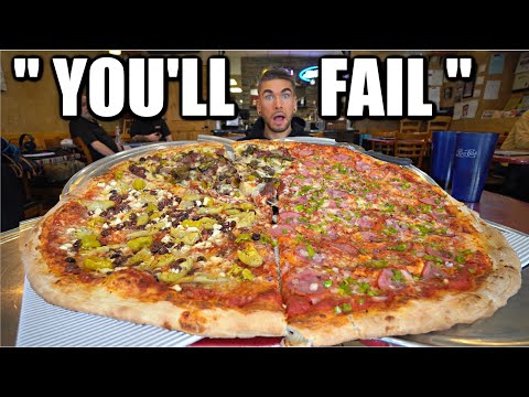 GIANT NIGHTMARE PIZZA CHALLENGE (Craziest I've Seen) | The "BIG MAMA" Pizza Challenge