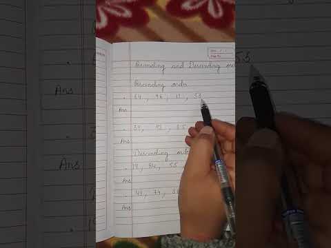 trick for comparing numbers for 1st class..#Ascending and Descending order..