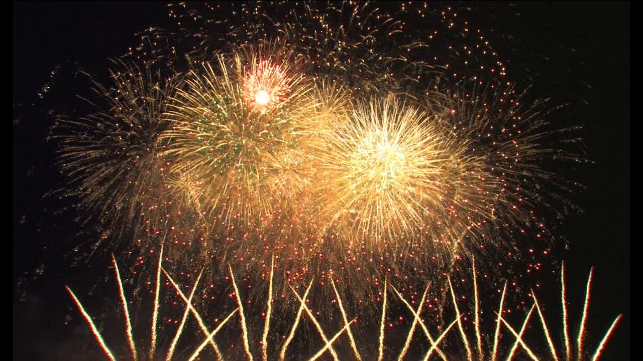 HD| Int. Fireworks Festival Hannover 2014: 1st Galaxy fireworks - feuerwerk