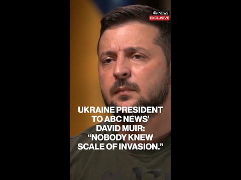 Zelenskyy speaks with David Muir about whether he regrets not warning Ukrainians earlier of invasion
