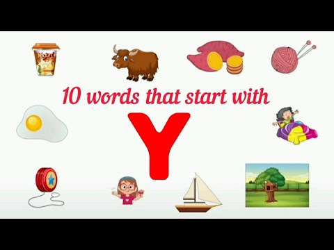 10 words that start with letter Y || alphabet letter Y 10 words#study #abcd #abc #abcdlearning