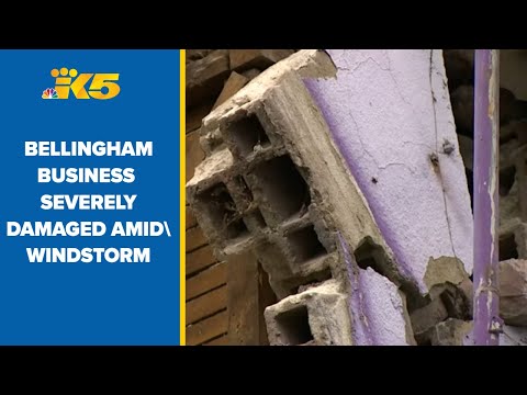 Bellingham business loses back wall during major windstorm