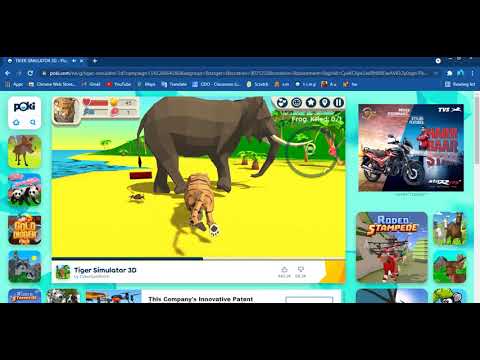 tiger simulator 3d on poki
