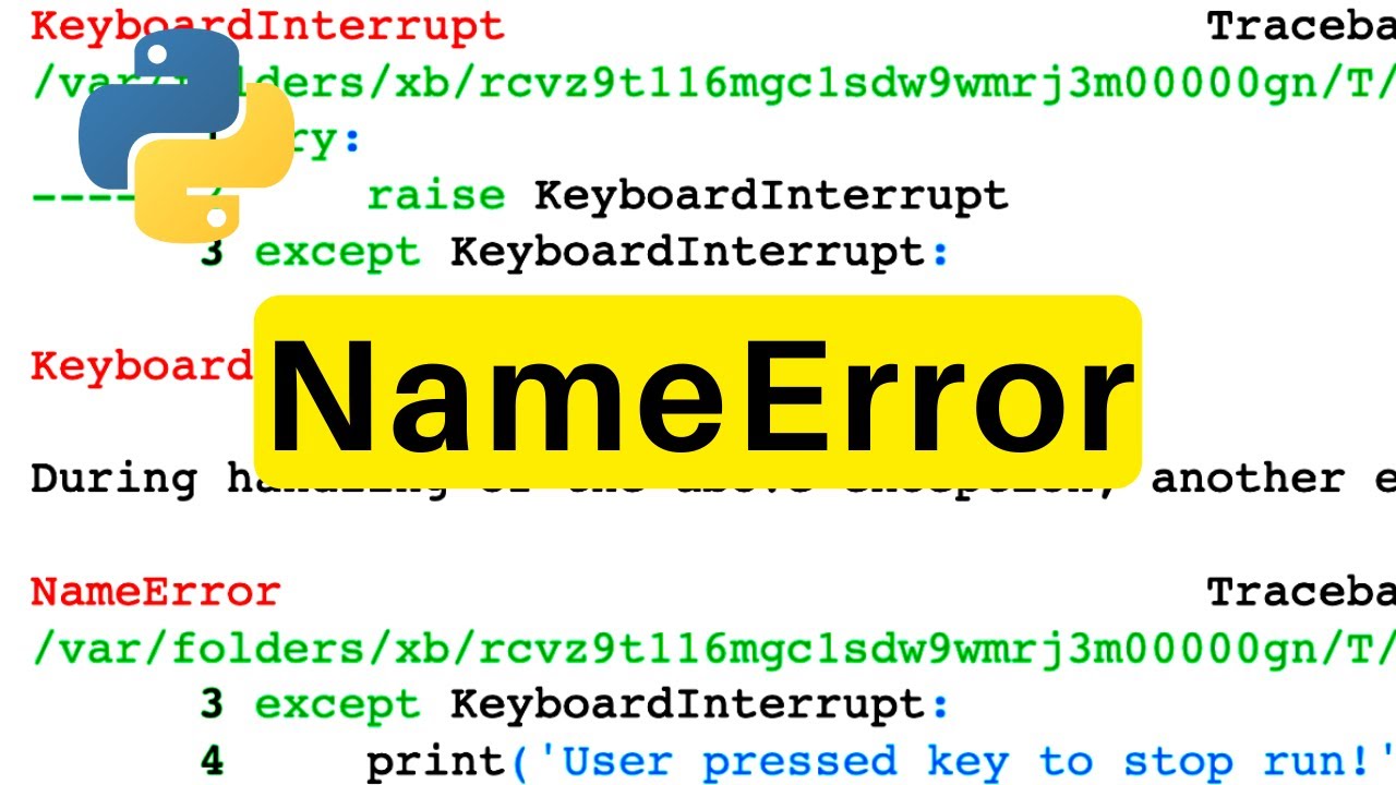 NameError | Python | Tutorial