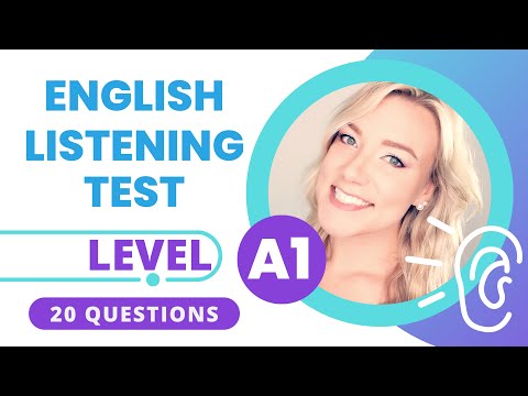 A1 English Level Listening Practice for Beginners | English Listening Comprehension Test