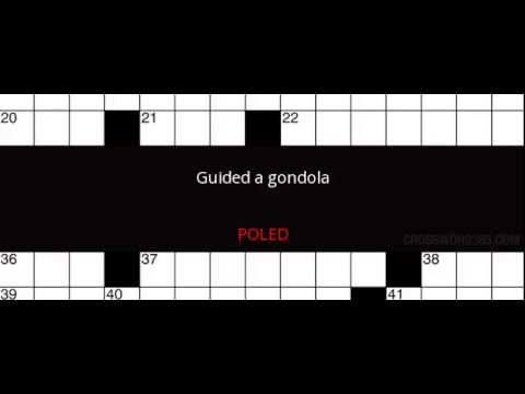 Guided a gondola Crossword Clue Solution