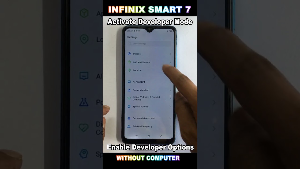 HOW TO ENABLE DEVELOPER MODE ON INFINIX SMART 7 - OEM UNLOCK & USB DEBUGGING / DEVELOPER MODE 2025