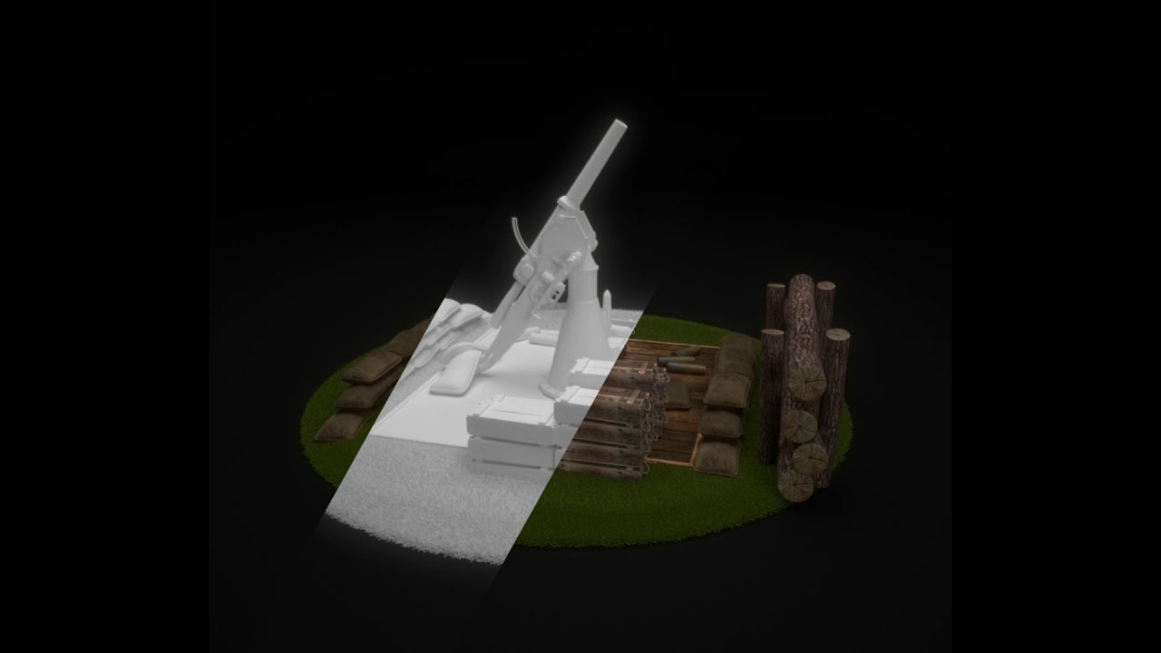 German 9cm C1873 Kanone FinalRender