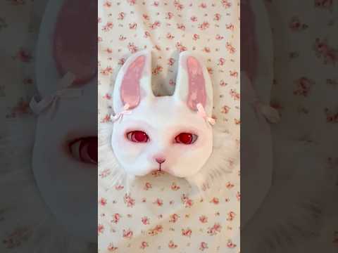 Making my first mask ♡ ! #therian #therianthropy #theriangear #mask #maskmaking #bunny