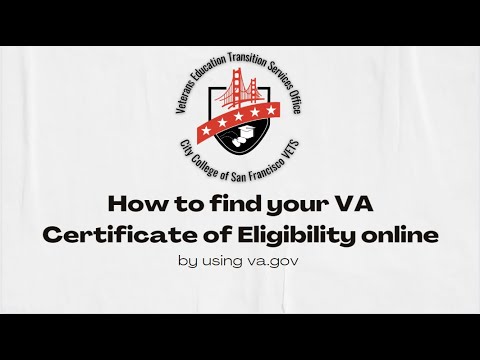 How to find your VA Certificate of Eligibility online