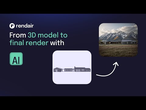 Rendair AI - How to Create Renders just from a 3D Model view