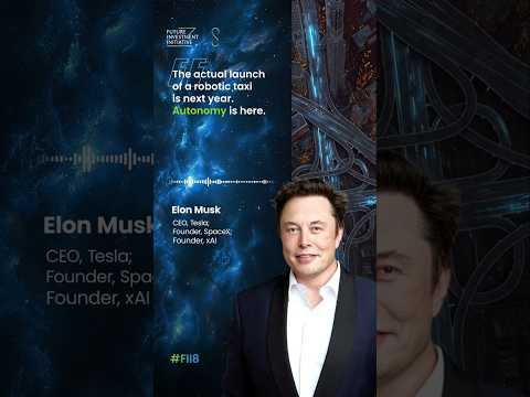 Elon Musk, CEO of Tesla & Founder of SpaceX & xAI, envisions #robotic #taxis arriving next year!