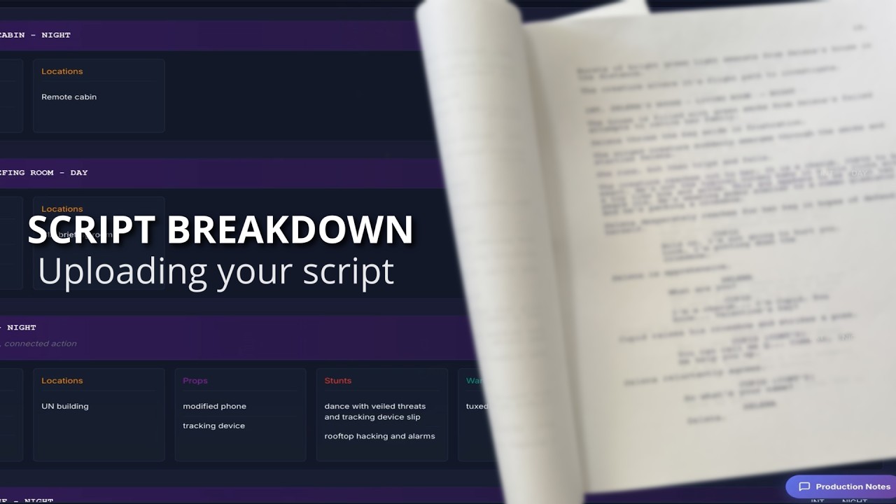 How to Upload Your Script in Cinetech.