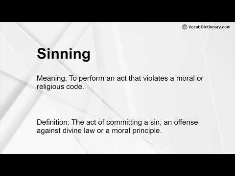Sinning Meaning