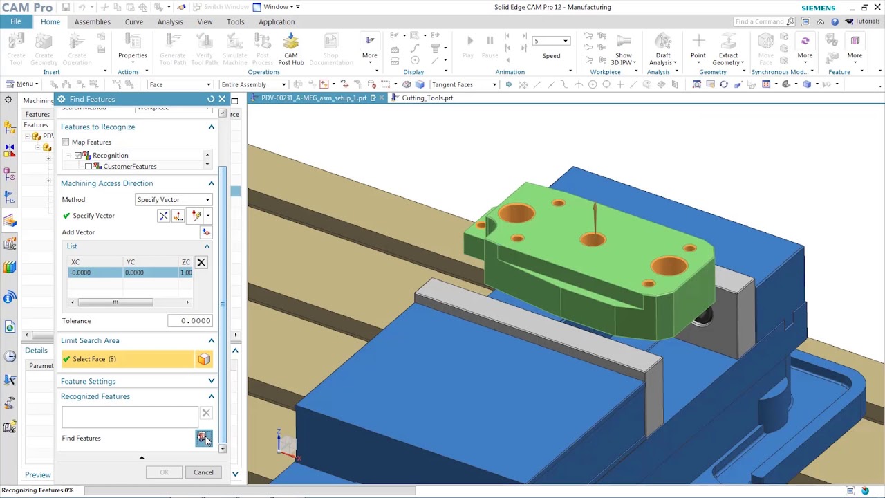 Manufacturing in Solid Edge