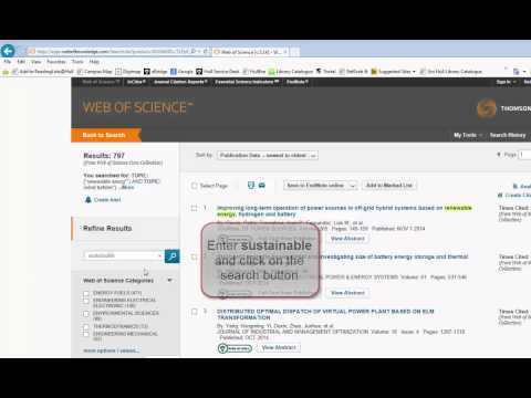 Conducting a search in Web of Science Core Collection