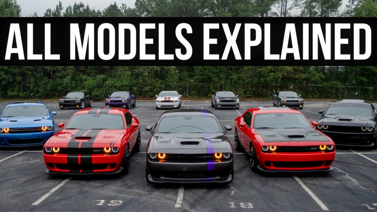Explication de tous les niveaux de finition et modèles de la Dodge Challenger 2021