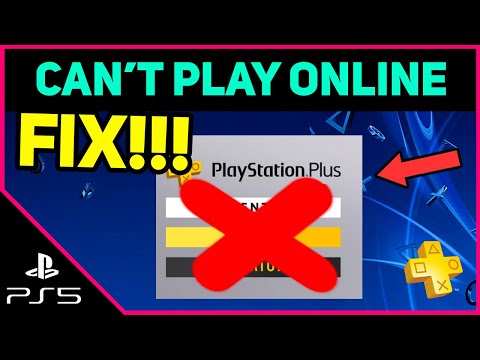 PS5 CAN'T PLAY ONLINE EASY FIX! (Fast Solution)