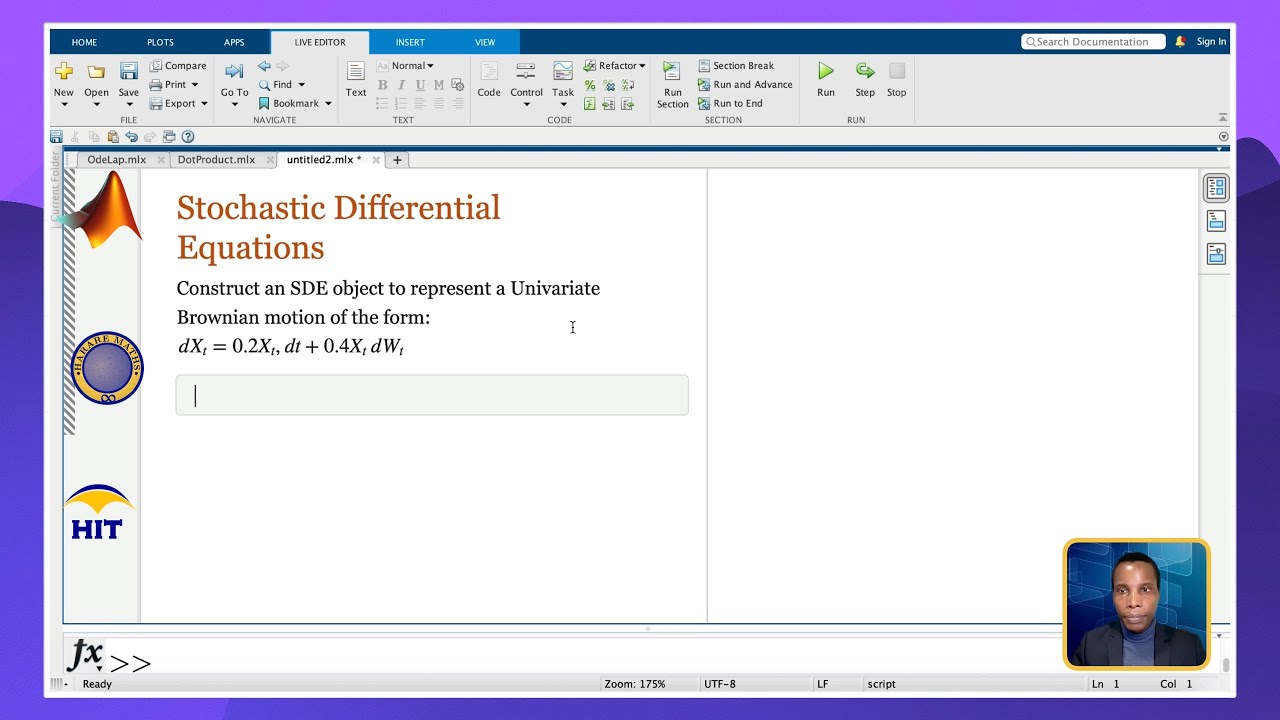Matlab | Stochastic Differential Equation