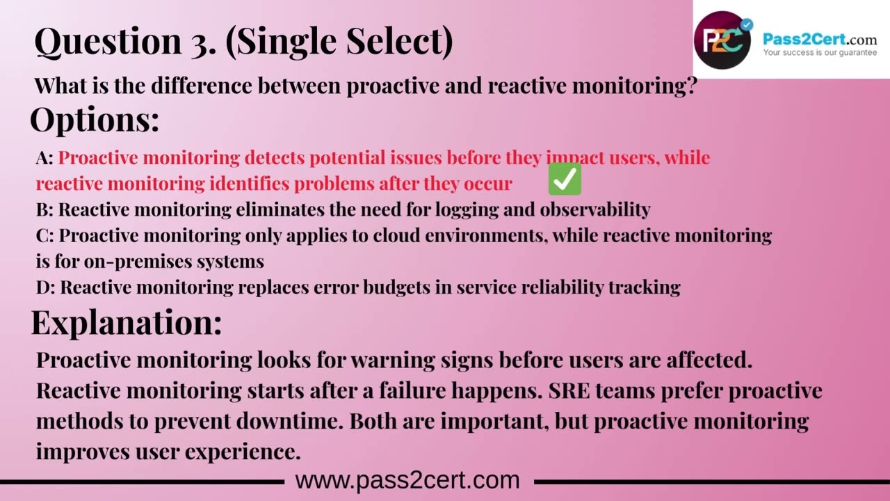 SRE Foundation Exam Guide – Site Reliability Engineering Certification