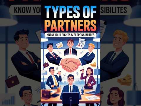 Types Of Partners In Partnership Firm #accountancy #shorts #business #commercestudents